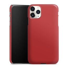 DeinDesign iPhone 11 Pro Max Handy Premium Case Smartphone Handyh&uuml;lle Schutzh&uuml;lle gl&auml;nzend Red Unicoloured Colour Premium Case