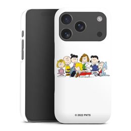 DeinDesign iPhone 17 Pro Handy Premium Case Smartphone Handyh&uuml;lle Schutzh&uuml;lle gl&auml;nzend Peanuts Kindheit Merchandise Premium Case