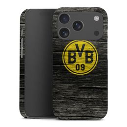 DeinDesign iPhone 17 Pro Handy Premium Case Smartphone Handyh&uuml;lle Schutzh&uuml;lle gl&auml;nzend Wooden Look Bvb Borussia Dortmund Premium Case