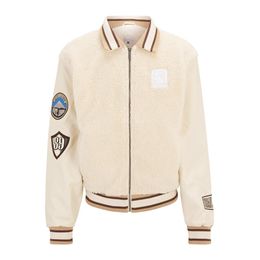 Karl Kani Jacke Herren Größe XS hellbeige / blau / mokka / dunkelbraun