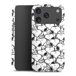 DeinDesign iPhone 17 Pro Handy Premium Case Smartphone Handyh&uuml;lle Schutzh&uuml;lle gl&auml;nzend Peanuts Snoopy Muster Premium Case