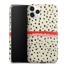 DeinDesign iPhone 11 Pro Max Handy Premium Case Smartphone Handyh&uuml;lle Schutzh&uuml;lle gl&auml;nzend Stripes Kunst Points Premium Case