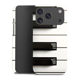 DeinDesign iPhone 17 Pro Handy Premium Case Smartphone Handyh&uuml;lle Schutzh&uuml;lle gl&auml;nzend Klavier Music Piano Premium Case
