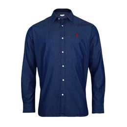 U.S. Polo Assn. Hemd Herren Gr&ouml;&szlig;e XL blue denim / rot