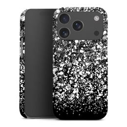 DeinDesign iPhone 17 Pro Handy Premium Case Smartphone Handyh&uuml;lle Schutzh&uuml;lle matt Muster Snowflake Glitzer Premium Case