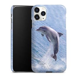DeinDesign iPhone 11 Pro Max Handy Premium Case Smartphone Handyh&uuml;lle Schutzh&uuml;lle gl&auml;nzend Wale Ocean Dolphin Premium Case