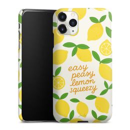 DeinDesign iPhone 11 Pro Max Handy Premium Case Smartphone Handyh&uuml;lle Schutzh&uuml;lle gl&auml;nzend Spruch Statement Lemon Premium Case