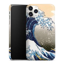 DeinDesign iPhone 11 Pro Max Handy Premium Case Smartphone Handyh&uuml;lle Schutzh&uuml;lle gl&auml;nzend Die Gro&szlig;e Welle Vor Kanagawa Katsushika Hokusai Kunst Premium Case