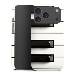 DeinDesign iPhone 17 Pro Handy Premium Case Smartphone Handyh&uuml;lle Schutzh&uuml;lle matt Klavier Music Piano Premium Case