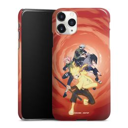 DeinDesign iPhone 11 Pro Max Handy Premium Case Smartphone Handyh&uuml;lle Schutzh&uuml;lle gl&auml;nzend Naruto Shippuden Sasuke Sakura Premium Case