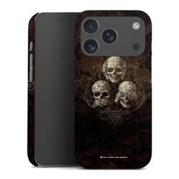 DeinDesign iPhone 17 Pro Handy Premium Case Smartphone Handyh&uuml;lle Schutzh&uuml;lle matt Gothic Art Skulls Premium Case
