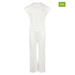 koko noko 2tlg. Outfit in Weiß - 57% | Größe 122 | Kinder-oberteile