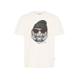 Blend T-Shirt 'BHIVIK' Herren Größe M dunkelgrün / schwarz / weiß