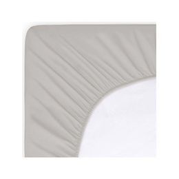 Byrklund Jersey-Spannbettlaken "Bed Basics" in Taupe in Hellbraun/ Grau - 23% | Größe 180x200 cm | Bettwaesche-bettwaren