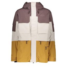 PICTURE Ski-/ Snowboardjacke "U99" in Lila/ Wei&szlig;/ Gelb - 72% | Gr&ouml;&szlig;e M | Herren-outdoorjacken