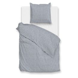 HNL Flanell-Bettwäsche-Set "Flanella di Lino" in Blau - 52% | Größe 240x220 cm | Bettwaesche-bettwaren
