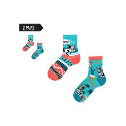 Spox Sox 2er-Set: Socken in Hellblau/ Orange - 39% | Größe 23-26 | Babysocken-strumpfhosen