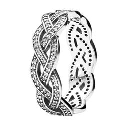 Pandora Silber-Ring mit Edelsteinen - 31% | Größe 54 | Schmuck