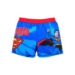 Superman Badeshorts "Superman" in Blau/ Rot - 68% | Größe 104 | Kinder-bademode