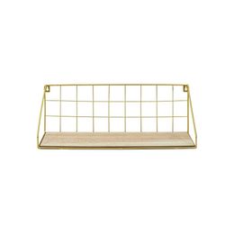 The Home Deco Kids Wandregal in Gold/ Hellbraun - (B)44,5 x (H)15 x (T)15,5 cm - 10% | Regale