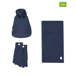 Geographical Norway 3tlg. Set in Dunkelblau - 58% | Damen-muetzen-caps
