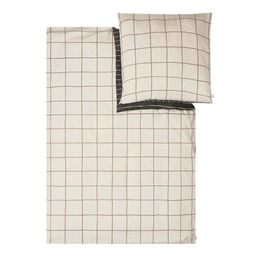 Ibena Satin-Bettwäsche-Set in Grau/ Beige - 48% | Größe 135x200 cm | Bettwaesche-bettwaren