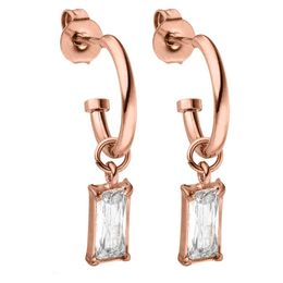 PURELEI Ros&eacute;vergold. Halbcreolen "Shine Bright" mit Edelsteinen - 42% | Schmuck