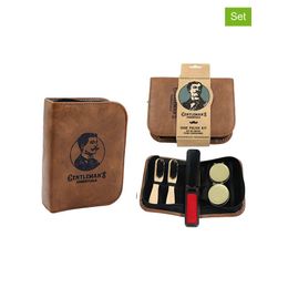 SiL Interiors 3er-Set: 6tlg. Schuhpflege-Set in Braun - 38% | Damen-schuhpflege