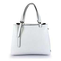 Florence Bags Leder-Henkeltasche "Bea" in Weiß - (B)25 x (H)19 x (T)11 cm - 73% | Damen-taschen