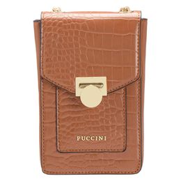 Puccini Umhängetasche "Timeless" in Hellbraun - (B)11 x (H)18 x (T)6 cm - 39% | Damen-taschen
