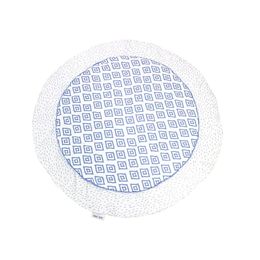 Emma+Noah Krabbeldecke "Sheer Boho" in Blau/ Weiß - Ø 100 cm - 34% | Decken