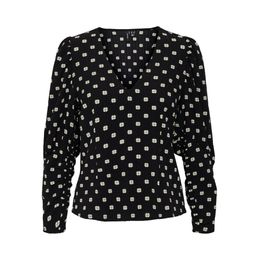 V&eacute;ro Moda Vero Moda Bluse 'Gina' Damen Gr&ouml;&szlig;e L schwarz / wei&szlig;