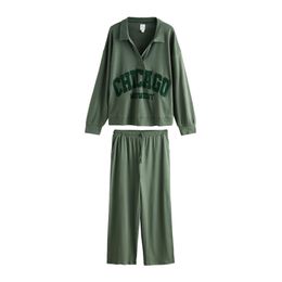next Pyjama Damen Gr&ouml;&szlig;e 4XL/5XL jade / dunkelgr&uuml;n Sommerkleid