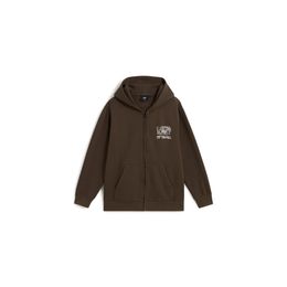 Vans Sweatjacke Jungen Gr&ouml;&szlig;e 128/140 dunkelbraun / wei&szlig;