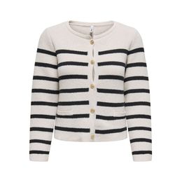 Only Strickjacke 'ONLLaura' Damen Gr&ouml;&szlig;e L schwarz / offwhite