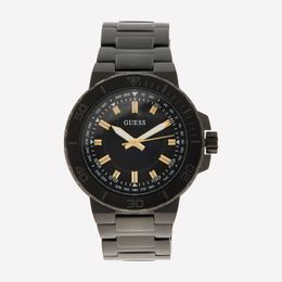 Guess Schwarze Armbanduhr aus Edelstahl
