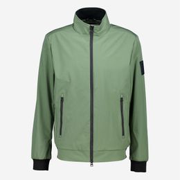 Refrigue Grüne Harrington-Jacke mit Stehkragen