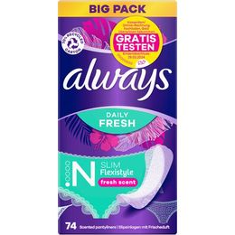 always Slipeinlagen Daily Fresh Slim Flexistyle mit Frischeduft, Big Pack