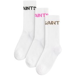 Smallsaints Socken M&auml;dchen Gr&ouml;&szlig;e 37/40 braun / fuchsia / schwarz / wei&szlig;