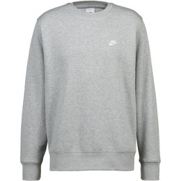 Nike Club Sweatshirt Herren - grau - Gr. M - Baumwolle/Polyester