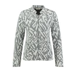 Key Largo Strickjacke 'Cosmic' Damen Gr&ouml;&szlig;e S grau / wei&szlig;