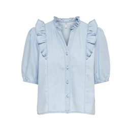 Only Bluse 'Bea' Damen Gr&ouml;&szlig;e S blue denim