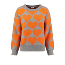 Key Largo Pullover 'Beat' Damen Gr&ouml;&szlig;e L grau / orange