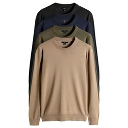 The Set Pullover Herren Gr&ouml;&szlig;e XL beige / marine / oliv / schwarz