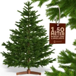 Casaria Künstlicher Weihnachtsbaum Premium 150cm PE / PVC mit Holzständer FSC