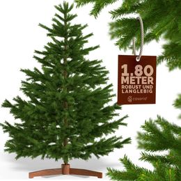 Casaria Künstlicher Weihnachtsbaum Premium 180cm PE / PVC mit Holzständer FSC