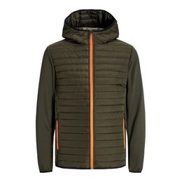 Jack & Jones Jack & Jones Jacke 'JJNoos' Herren Gr&ouml;&szlig;e XS dunkelgr&uuml;n / orange