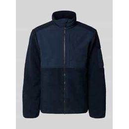 Tom Tailor Regular Fit Webpelzjacke mit Stehkragen