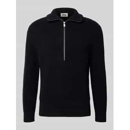 Drykorn Strickpullover mit Troyer-Kragen Modell 'MANUELO'