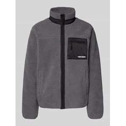 Review Sweatjacke mit Stehkragen